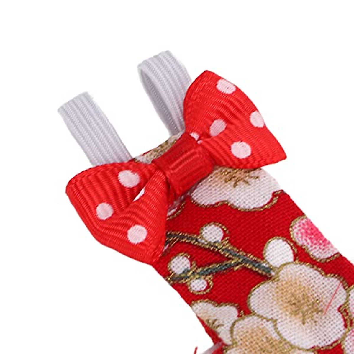 Bird Clothes, Washable Red Cherry Blossoms Cotton Bird Diaper with Elastic Band Waterproof Liner for Pet Parrots Macaw Cockatiel