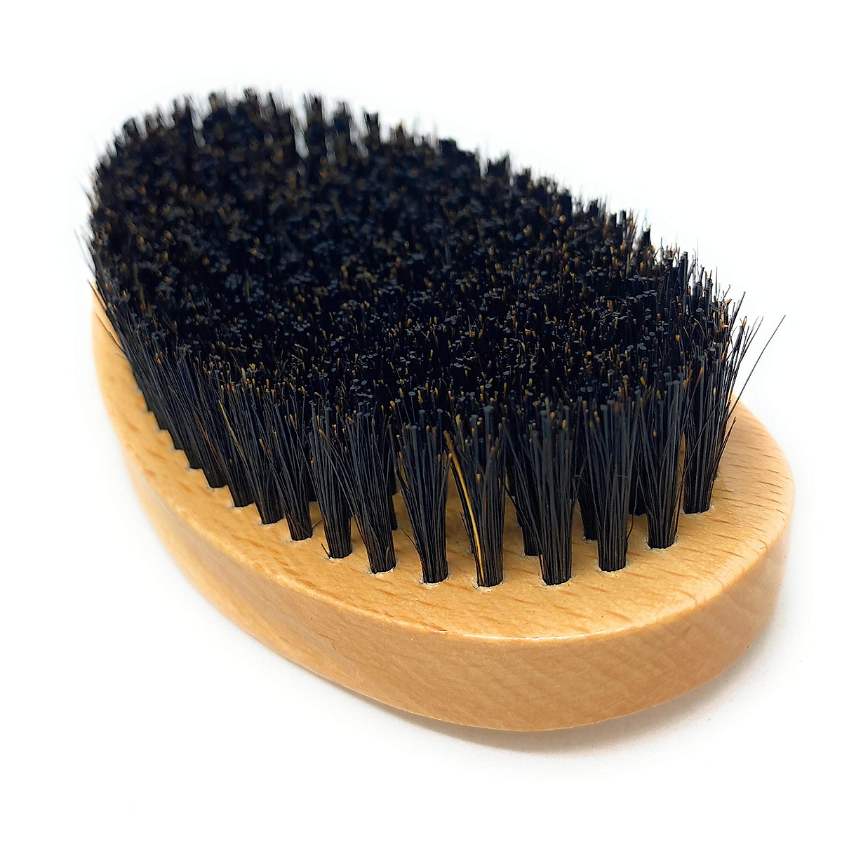 THEFANSI Original Beard Brush for Men With 100 First Cut Boar Bristles. Made in Pear Wood and Firm Bristles. THEFANSI Hair Brush Keeps hair clean, healthy, shiny and protected