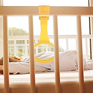 Kisangel Baby Crib Pull Ring Baby Toddler Walking Assistant Pull Up Ring Safety Activity Gym Toys for Baby Toddler Infant Parents Random Color 4pcs