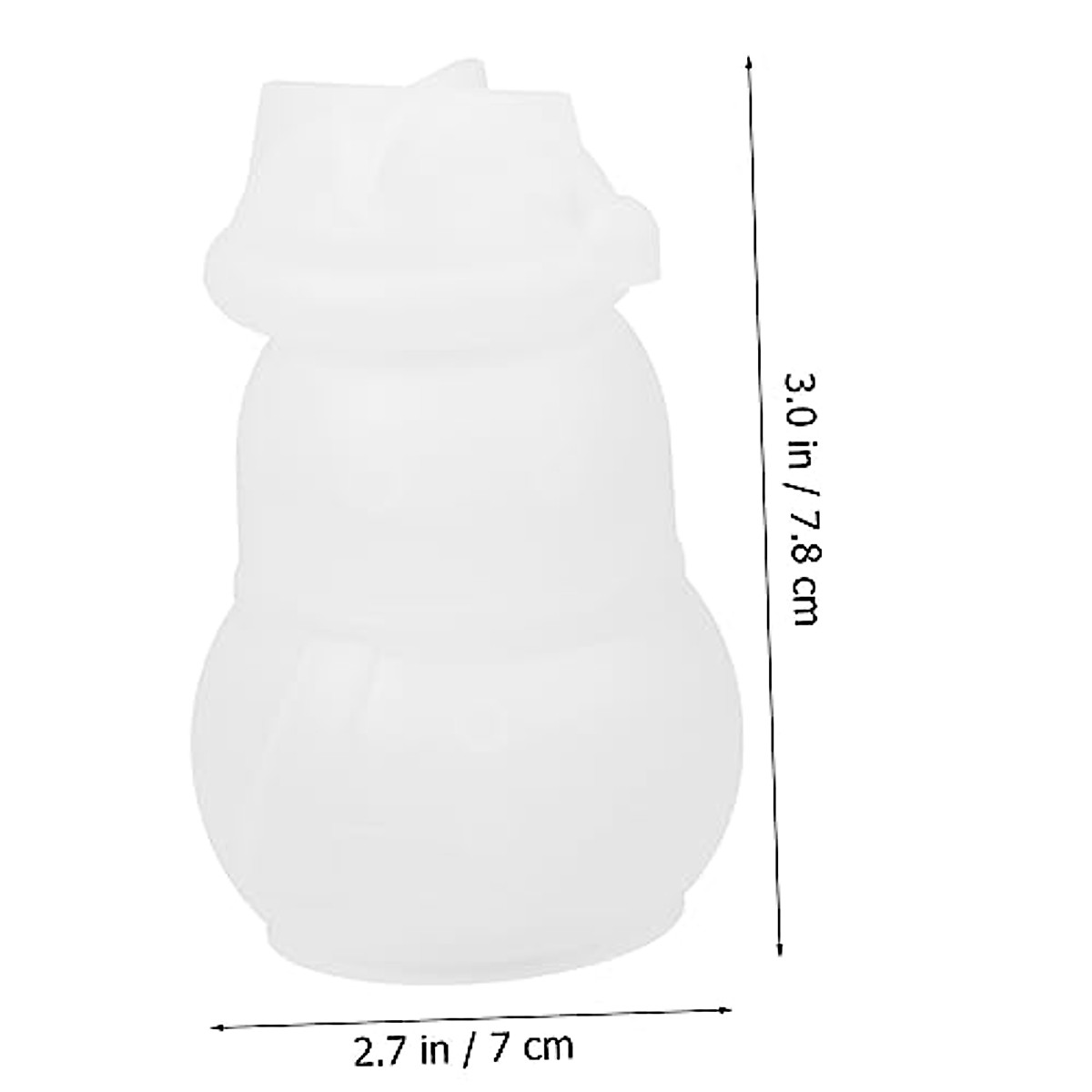 FAVOMOTO Resin Jar Molds 4 Sets Snowman Jar Mold Snowman Storage Holder Epoxy Resin Moulds Resin Tray Molds Jewlery Holder Stencils for Crafts Silicone Mold with Lid Snowman Mold