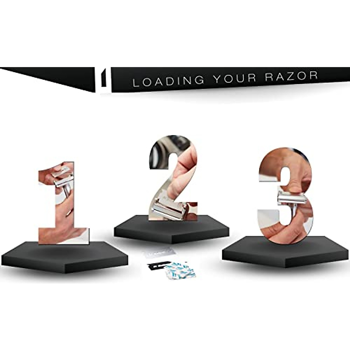 30 Feather FHS-10 Japanese Steel Razor Blades - Refill for OneBlade Core, Hybrid, & Genesis Razors - Single Blade Razor