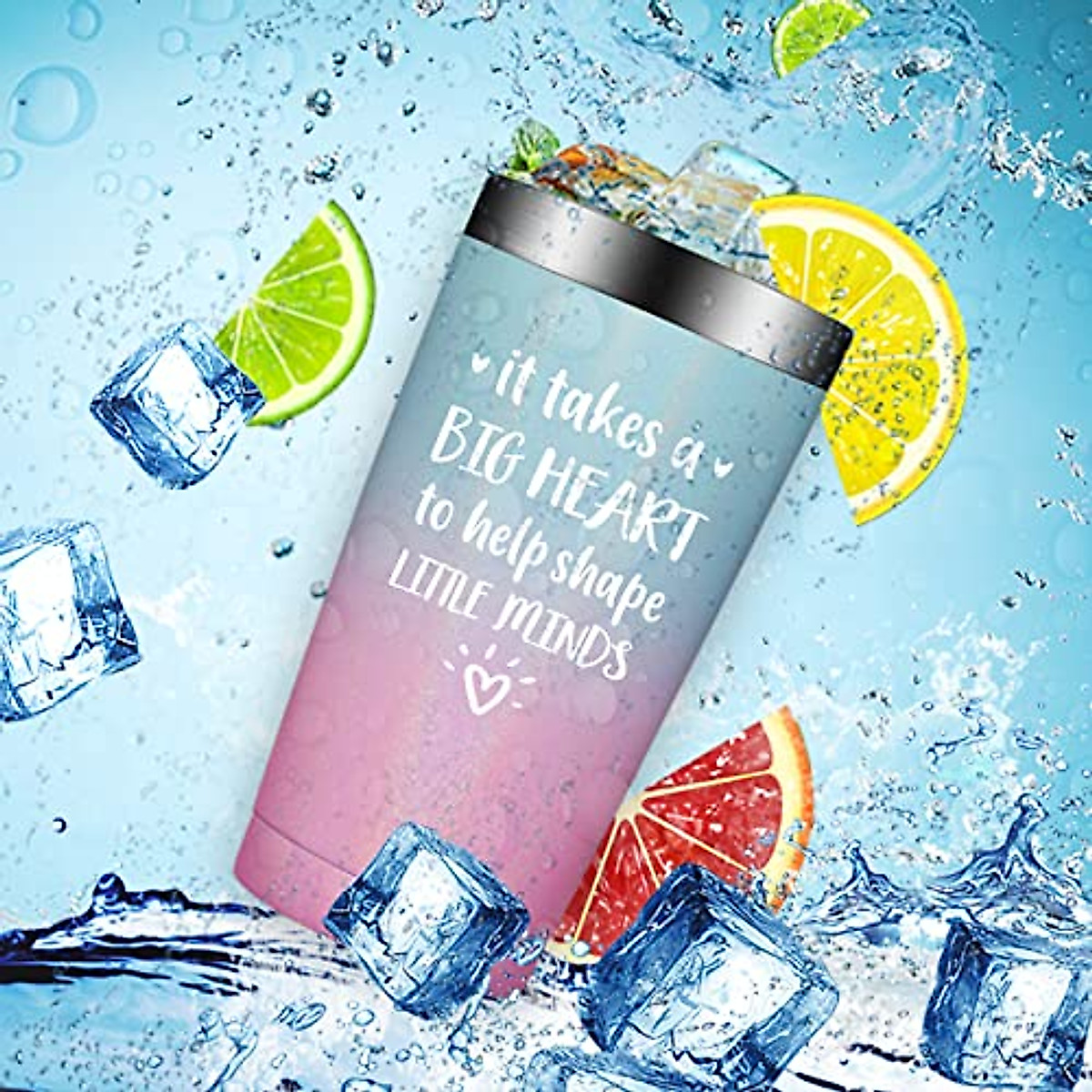 BIRGILT Teacher Appreciation Gifts - Thank You Gifts for Teacher from Student - Teacher Gifts for Women - Funny End of the Year Birthday Christmas Gifts for Teachers - 20oz Coffee Teacher Tumbler