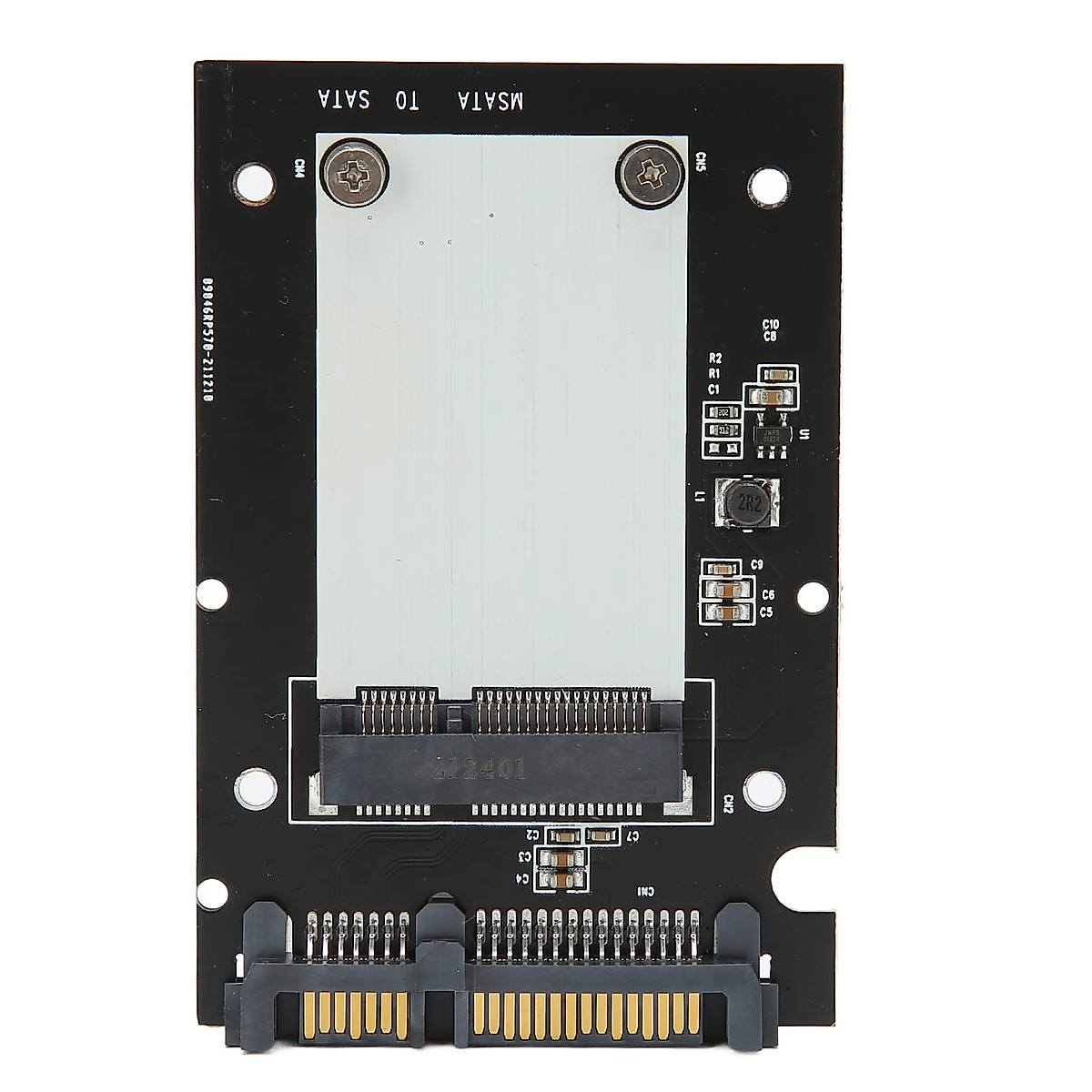 Msata to SATA III Adapter, Support Half Size 26.8MM and Full Size 50.95MM MSata SSD, 6Gbps Speed, PCB Material Support MSata SSD Solid State Disk for Desktop Use
