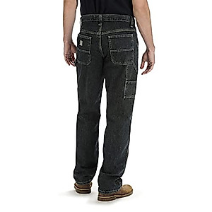 Lee Men's Loose-Fit Straight Leg Carpenter Jean, Quartz Stone, 34W x 32L