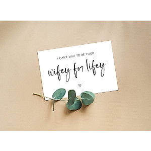 Emily gift I Cant Wait To Be Your Wifey For Lifey Wedding Day Card From Bride For Groom - Love Card