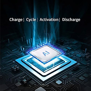 LIMETA 8 Bay AA AAA Battery Charger, LCD Display USB Fast Charging, Discharg Function, Over-Charge Protection for Household Rechargeable Batteries LiHv Ni-MH Ni-Cd LiFePO4 Li-ion