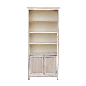 International Concepts Shaker Bookcase-72 H Bookcase, Unfinished