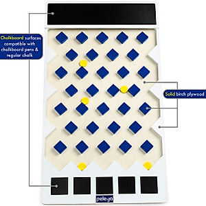 peleya Prize Drop Disc Game Wood 27.8" x 15.9" with Chalkboards Carnival Game Trade Show