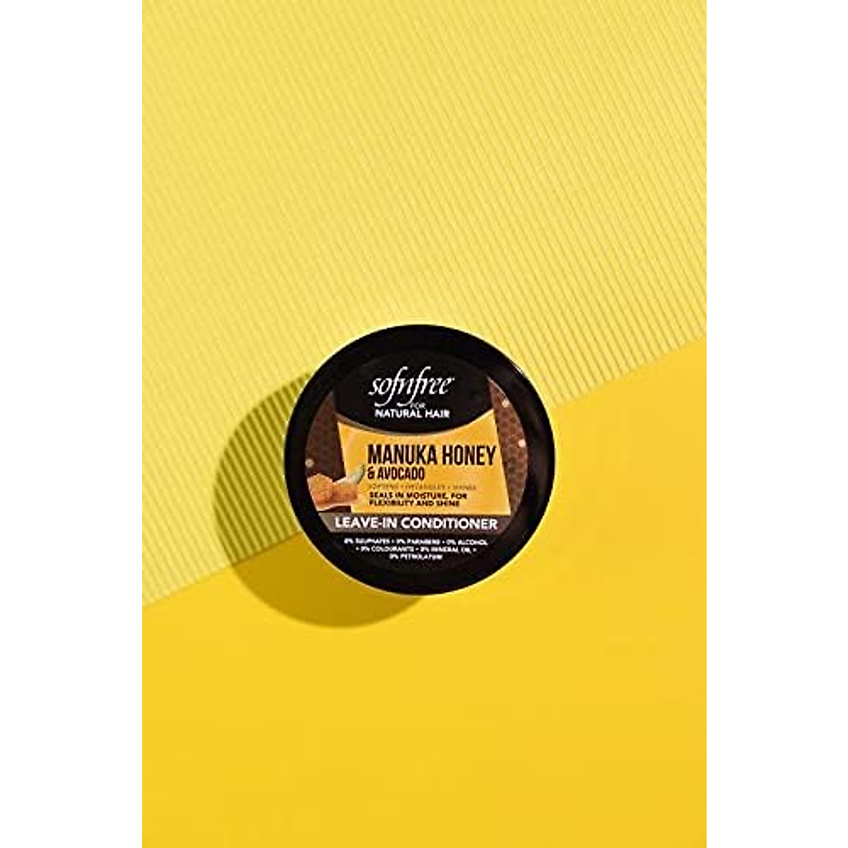 Sofn’free Leave-In Conditioner with Manuka Honey & Avocado Natural Hair Butter and Hair Moisturizer for Coily & Curly Hair - 11 Fl Oz (Pack of 1)