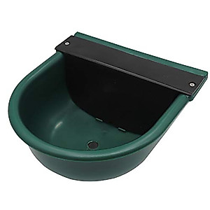 nomal Automatic Water Bowl, Plastic Water Dispenser with Float Valve and Drain Plug for Dog Cattle Sheep Pigs Horse