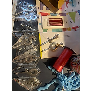 The Metal Magician Aluminum Birthday Candles, Silver Birthday Candles, 10 Birthday Candle Pack of 2, Birthday Candles for Cake, Sparkler Candles for Birthday Cake, Birthdate Candle Set of 2