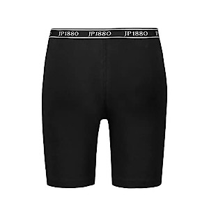 JP 1880 Menswear Big & Tall Plus Size L-8XL Stretch Cotton Long Leg Boxer Briefs Black 50/52 711242 10