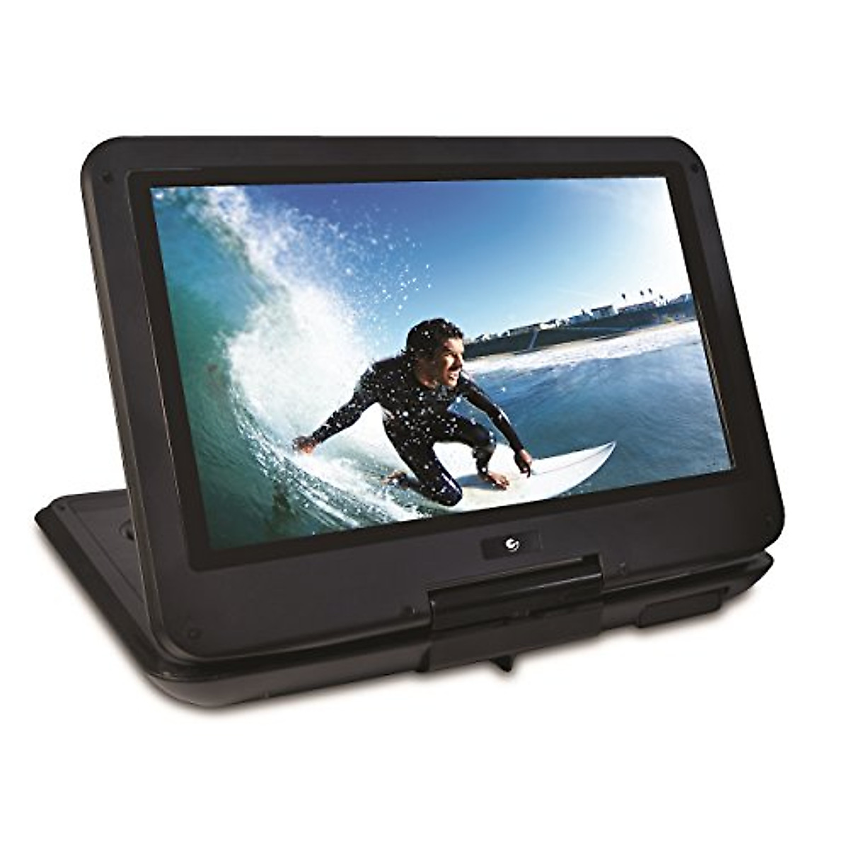Ematic Portable DVD Player with 12-inch LCD Swivel Screen, Travel Bag, Headphones and Remote Control, Black