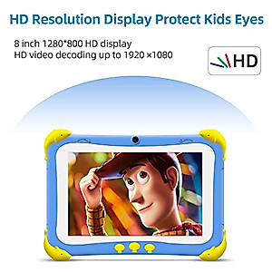 Kids Tablets,8 inch Tablet for Kids, Android 11 Kids Tablets, 2GB RAM 32GB ROM,1280×800 IPS Display,Dual Camera,Parental Control,Kid-Proof Case, Ideal Gifts for Christmas and New Year