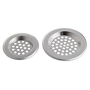 KAKASEA Stainless Steel Sink Strainer Kitchen Bath Hair Catcher Trap Drain Filter, Silver