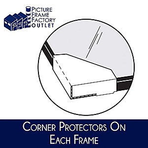 24x36 Picture Frame | 1.25" White MDF | Plexi Glass and Wire Hanging Hardware Included