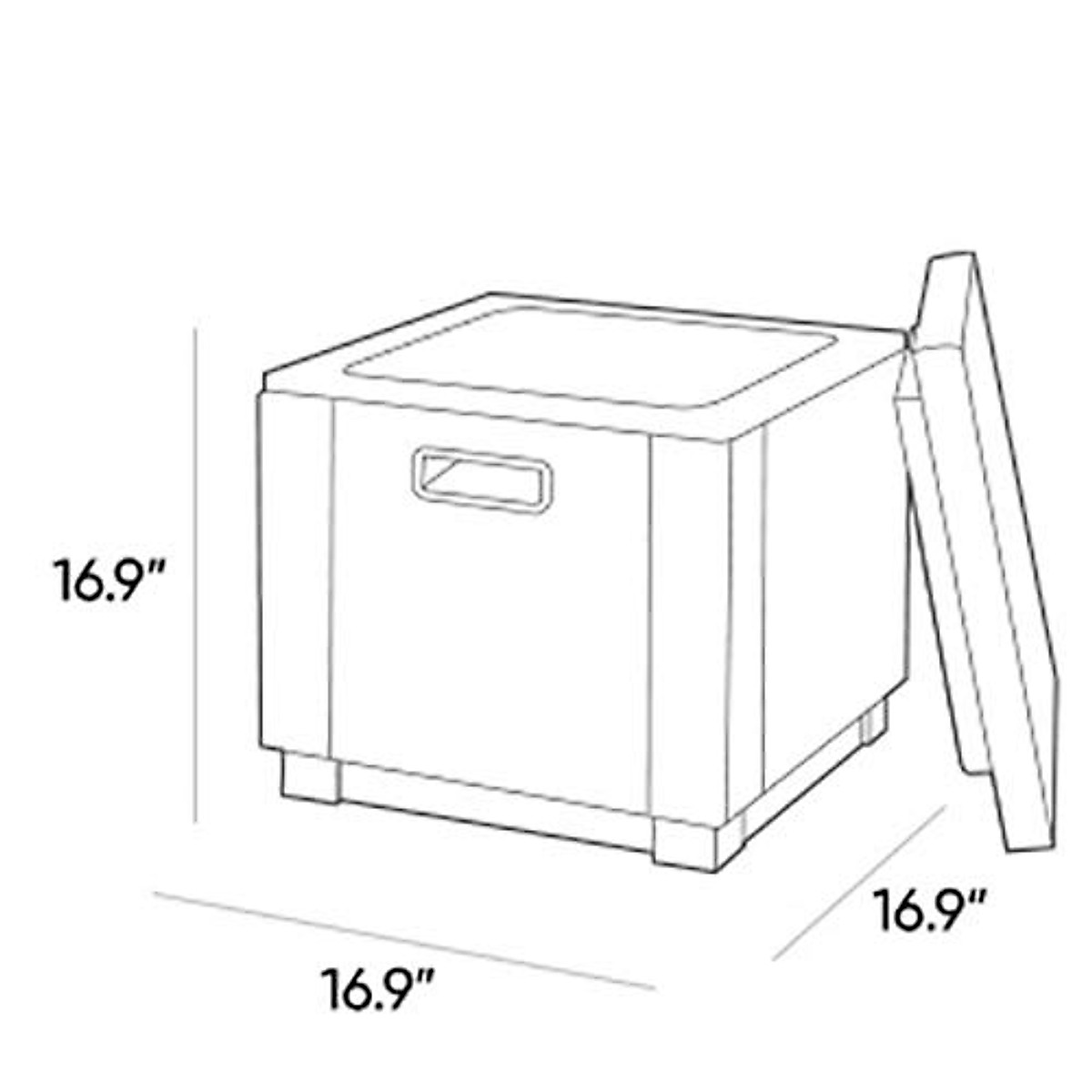 Keter Beer and Wine Cooler Table Perfect for Your Patio, Picnic, and Beach Accessories, Brown