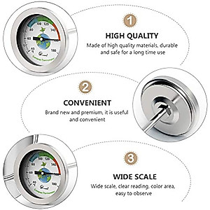 DOITOOL Compost Soil, 19.6inch Long Stem Compost Soil, Backyard Soil with Stainless Steel Dial for Composting Bins, Outdoor Gardening and Planting (40-180°F)