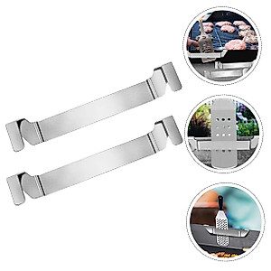 Yardwe 6 Pcs Griddle Barbecue Chef Tools Tool Holder Magnetic Mat Black Stone Grilling Accessories Camping Skillet Bbq Grill Portable Camping Frying Pan Spatula Stainless Steel Outdoor