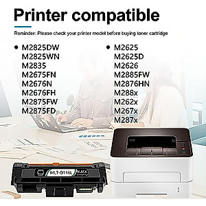 Compatible MLT-D116L Toner Cartridge Replacement for Samsung MLT-D116L MLTD116L D116L 116L to ues with SL-M2625D SL-M2825DW SL-M2835DW Printer [1 Pack,Black]