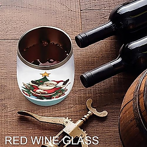 Stainless Steel Insulated Cup, Merry Christmas Print 304 Stainless Steel, Smooth Round Rim Ideal for Office, Home, And Gift Giving