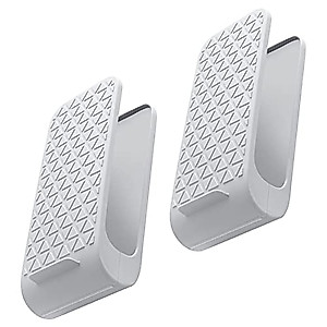 Cabilock 6pcs Shelves Stack Saver Heel Display Storage Shop Organizer Easy Organizers Layer Organization Saving Deck Grey Space Rack Slot Home Slipper Clo for Holders Slots Shoes Height