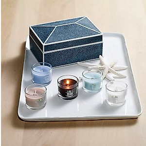 Yankee Candle Signature Votive Mini Candle Jar, Sweet Serenity Variety Pack, Natural Soy Wax Blend Candle with Natural Fiber Wick, 1.3 OZ Glass Jar (Pack of 4)