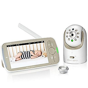 Infant Optics DXR-8 PRO Video Baby Monitor, 720P HD Resolution 5" Display, Patent-Pending A.N.R. (Active Noise Reduction), Pan Tilt Zoom, and Interchangeable Lenses