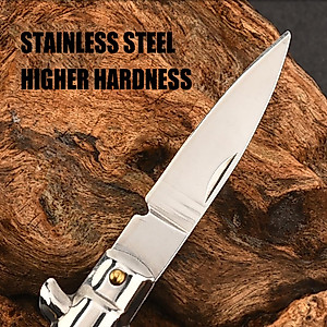 UDANJOVI Small Mini Edc Pocket Knives, Tactical Folding Blade Knives, with Chain Neck Knife Utility Necklace Knife, for Hunting, Survival, Camping,Everyday Carry, Key Accessories