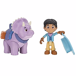 Dino Ranch 6-Figure Pack - Jon and Blitz, Min and Clover, Miguel and Tango - Three 3” Dino Ranchers and Three 4” Dinos, Plus Fence Pieces - Toys for Kids Featuring Your Favorite Pre-Westoric Ranchers