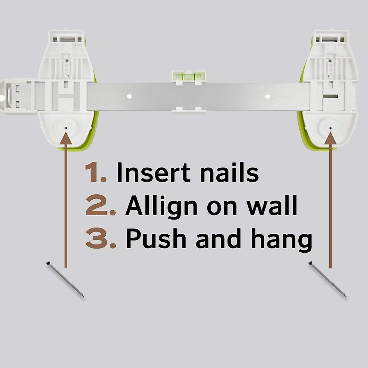 National Hardware N260-147 Art Tool Easily Installs Pin Sized Bubble Level and Nails Included, Aluminum