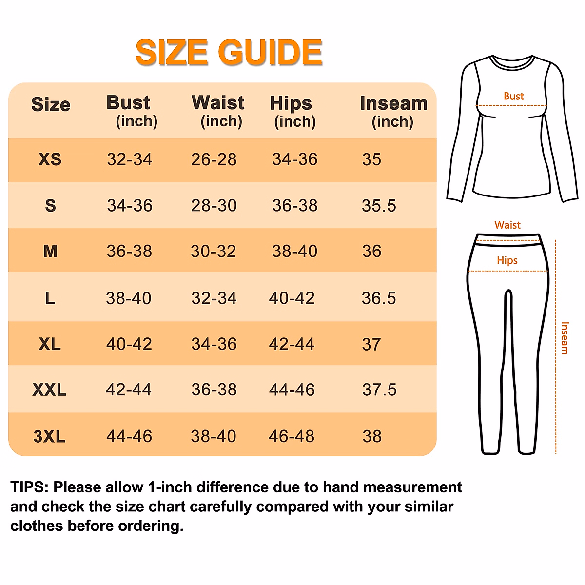 SIMIYA Thermal Underwear Set for Women Long Johns with Fleece Lined Long Sleeves Base Layer Set Top Bottom Grey