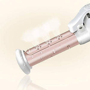 Mini Cordless Curling Iron,30W 2 in 1 USB Rechargeable Ceramic Hair Curling Wand Travel Hair Straightener Curler for Hair Styling, Wet and Dry Use (white)