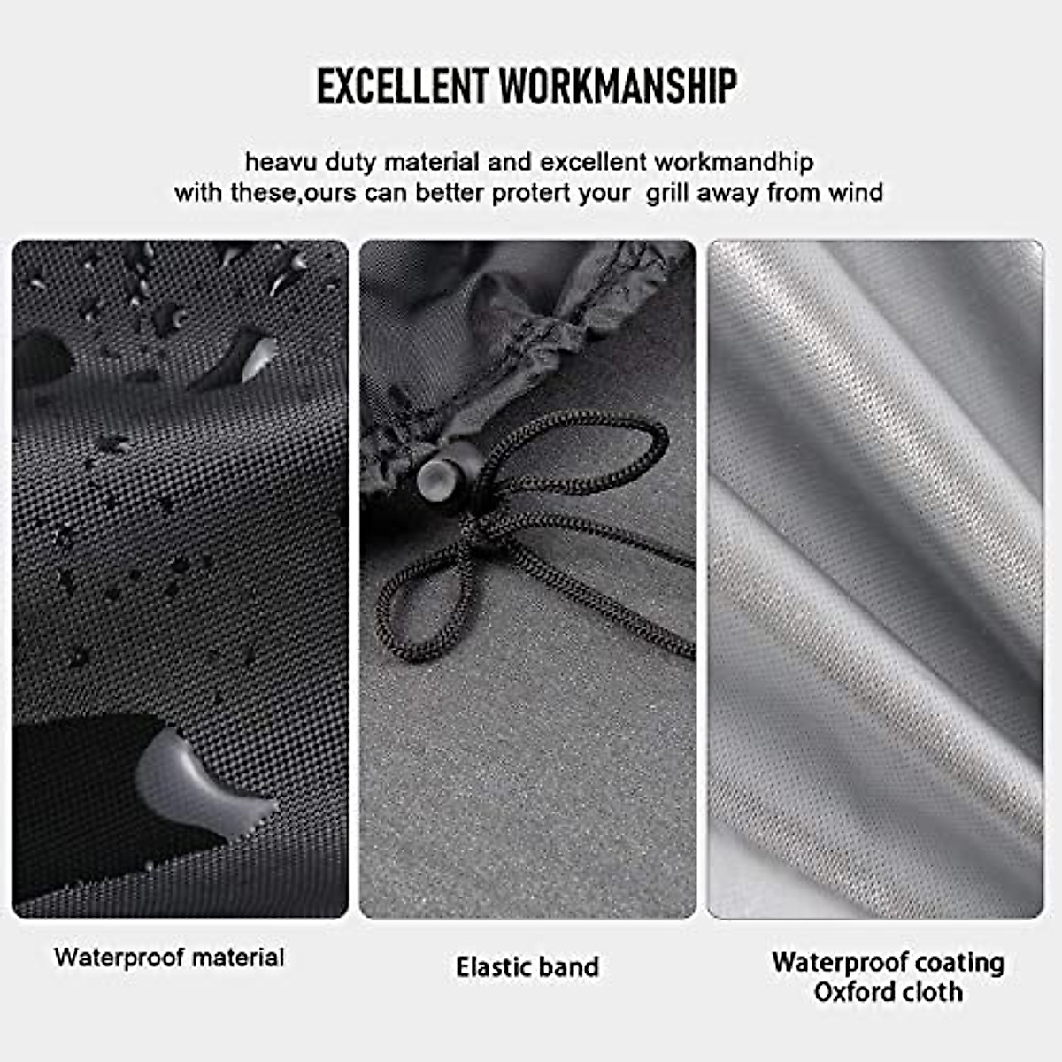 Twopone Charcoal Grill Cover, BBQ Grill Cover for Weber Charcoal Kettle, Heavy Duty Waterproof Outdoor Smoker Cover, Round Grill Cover for Most Charcoal Grill-30 D x 28" H