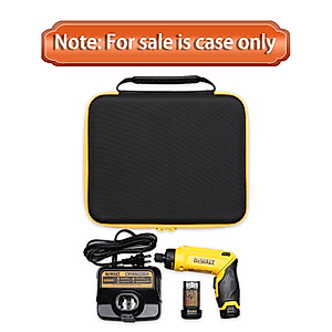 LTGEM Case Compatible with DEWALT DCF680N2 8V MAX Cordless Screwdriver, Batteries and Charger, Case Only