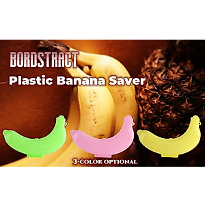 BORDSTRACT Banana Bunker, 7.6x5.1x1.7in Easy Carry Durable Banana Saver, Banana Holder Case, Banana Holder for Lunch Boxes (Pink)