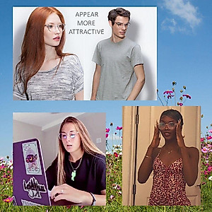 Reading Glasses Anti Blue Light Blocking Reader Oversized Frame for Women Men for Mid Big Face Anti Eyestains Crystal +1.25