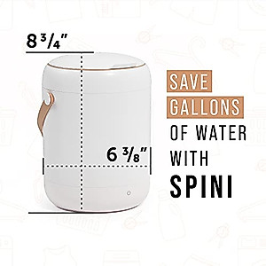 Mini Portable Washing Machine for Small Laundry Loads – Compact Apartment Washing Machine With Quick and Quiet Operation – Convenient Countertop Washing Machine for Your Home – Delicates Washer (White)