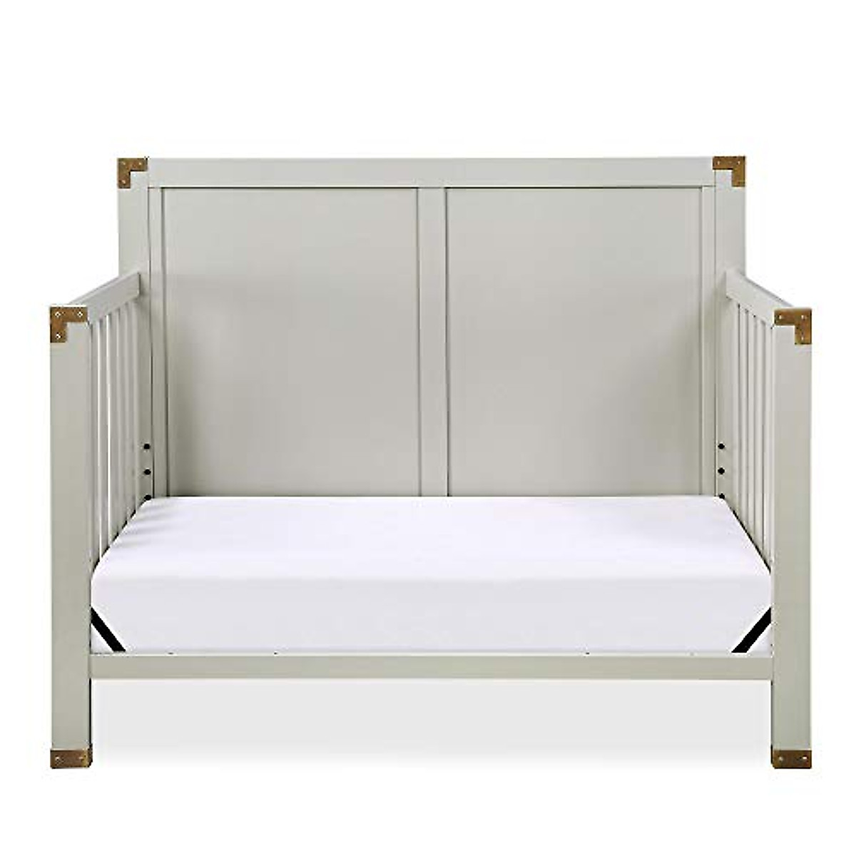 Baby Relax Mile 5-in-1 Convertible Crib, Soft Gray