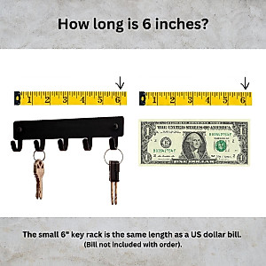 Cowboy Cowgirl at The Cross - Key Rack Hanger - Small 6 Inch Wide - Made in USA; Faith Home Decor and Storage