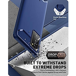 Clayco Xenon Series Designed for Samsung Galaxy Note 20 Case, [Built-in Screen Protector] Full-Body Rugged Cover Compatible with Fingerprint ID, 6.7 inch 2020 Release (Blue)