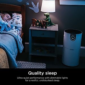 Shark Air Purifier for Home Large Room, Clean Sense Technology, HEPA Air Filter, 1000 Sq Ft, Kitchen, Captures 99.98% of Particles, Pet Dander, Pollutants, Dust, Smoke, Allergens & Smells, HP201