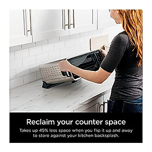 Ninja SP251Q Digital Air Fry Pro Countertop 10-in-1 Smart Oven w/Temperature Probe, Extended Height, XL Capacity, Flip Up Storage, w/Air Fry Basket, Wire Rack & Crumb Tray (Renewed) (Navy)