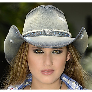 Bullhide Hats Sassy Cowgirl Collection Silver Wings 2828 (Large)
