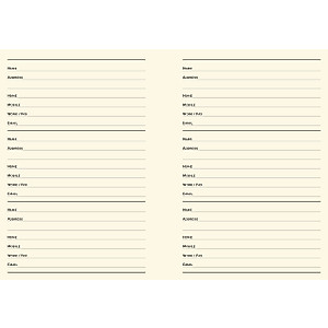 Midnight Floral Large Address Book