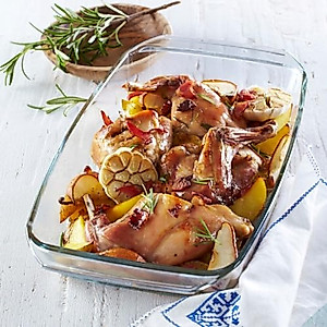 Simax Glassware SIMAX. Round heatproof Dish with lid 5,4L, one size, clear