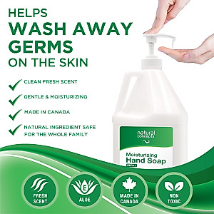 NATURAL CONCEPTS | Moisturizing Hand soap with Aloe Vera | 1 gallon (128 oz), refill