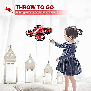 NEHEME NH330 Mini Drones for Kids Beginners Adults, RC Small Helicopter Quadcopter with Headless Mode, Auto Hovering, Throw to Go, 3D Flip and 2 Batteries, Indoor Flying Toys/Gift for Boys Girls
