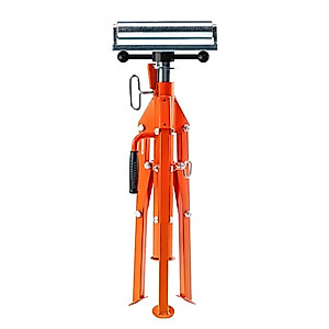 VEVOR Roller Stand, Heavy Duty 2500 LBS Load Capacity Tool Stand - 28"-52" Height Adjustable - Foldable Space-Saving Design - for Woodworking and Metalworking Long Boards, Metal Pipes or Bars