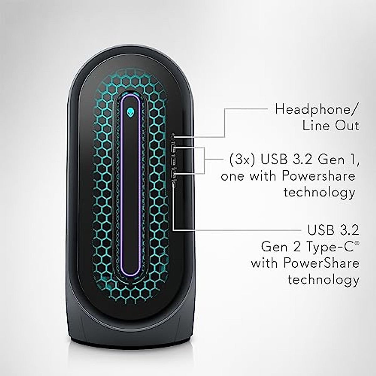 Alienware Aurora R15 Gaming Desktop - Intel Core i9-13900F, 32GB DDR5 RAM, 1TB SSD, NVIDIA GeForce RTX 4070 Ti GDDR6X, Liquid Cooling, Windows 11 Home - Dark Side of The Moon